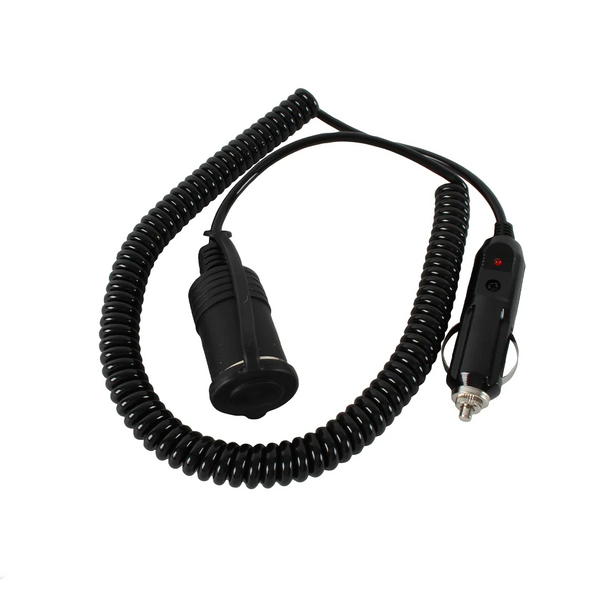 Thorny Devil 12V Coiled Extension Lead With 15A Socket 3m - Outdoor ...